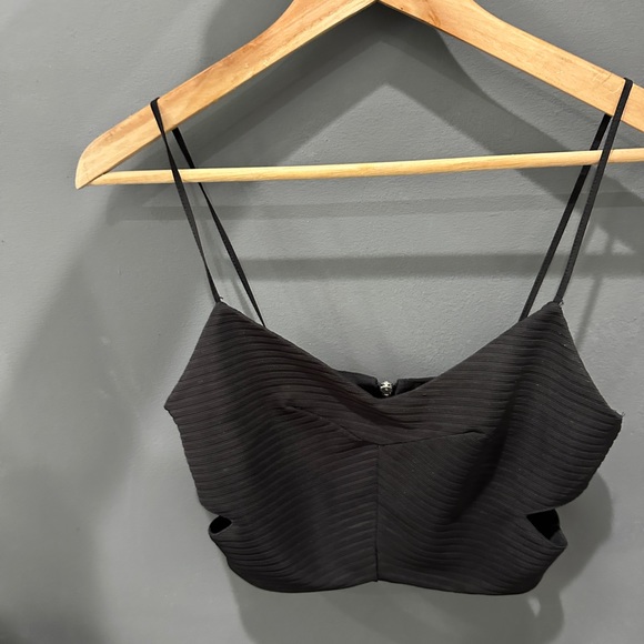 Zara | Tops | Zara Black Spaghetti Strap Crop Top | Poshmark